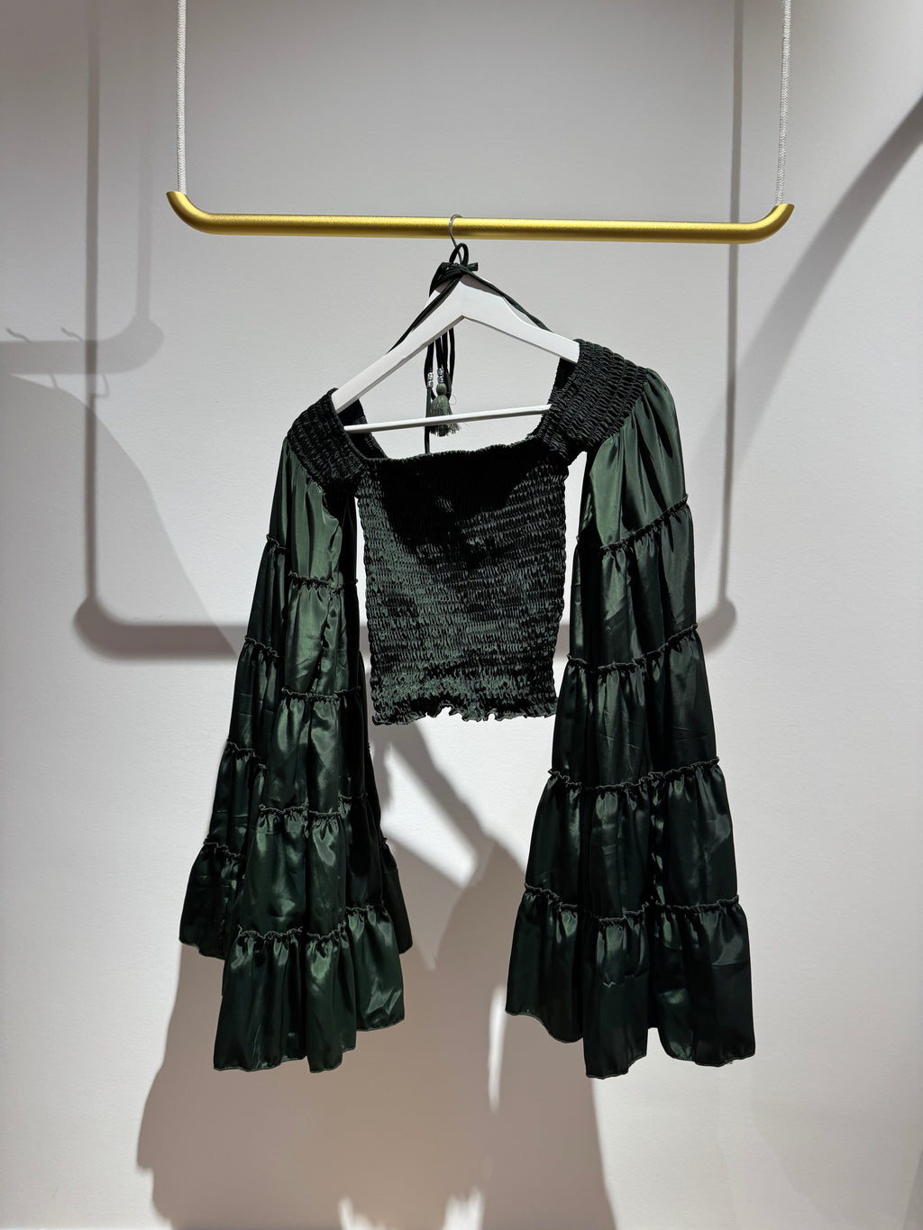 Bella Baxter Top - Forever Green – Devï Studios SARL